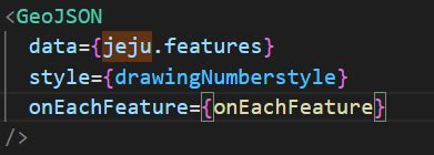 React Leaflet에 Geojson 띄우기