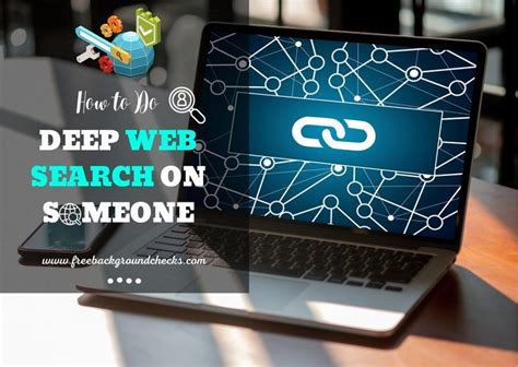 A Laptop With The Words How To Use Deep Web Search On Someone