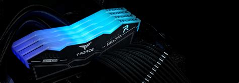 DELTA RGB DDR5 DESKTOP MEMORY BLACK 16GB 1x16GB 5200MHz CL40 TEAMGROUP