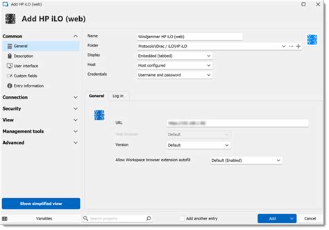 Hp Ilo Session Vs Hp Ilo Web Entries Devolutions Documentation