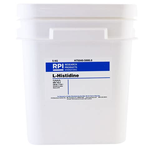 H75040 5000 0 L Histidine 5 Kilograms