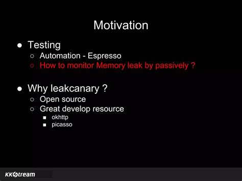 Leakcanary Tool Pptx