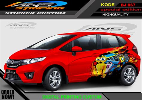 Variasi Mobil Honda Jazz Stiker Mobil Brio Avanza Yaris Xenia Decal Mobil Decal Sticker