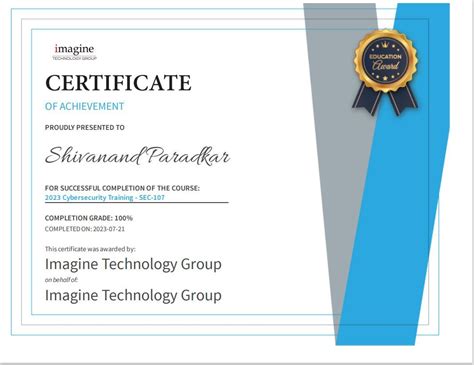 Shivanand Paradkar On Linkedin Im Happy To Share That Ive Obtained A New Certification