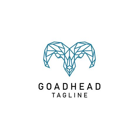 Premium Vector Goad Head Logo Design Icon Vector