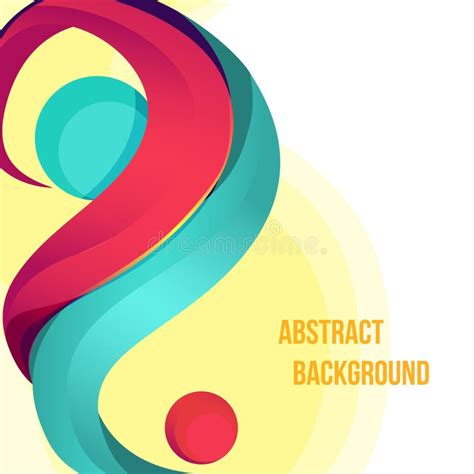 Abstract Colorful Rainbow Curve Background Design Stock Vector