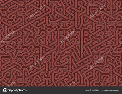 Colorful Tile Seamless Random Interweaving Wavy Lines Pattern Connection Art Stock Vector By