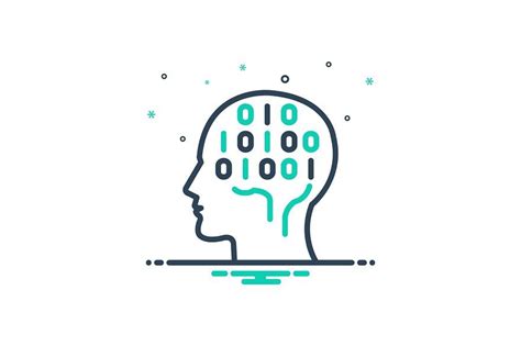 Binary Mind Icon Binario