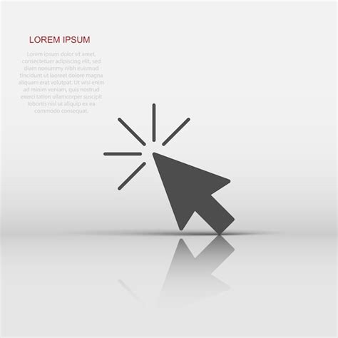 premium vector computer mouse cursor icon in flat style arrow cursor