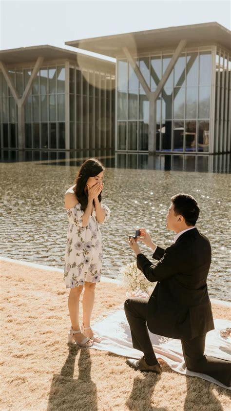 Surprise Proposal Pictures Modern Art Museum Fort Worth Engagement