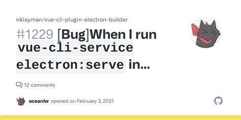 Bug When I Run `vue Cli Service Electronserve` In Windows 10