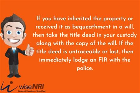 how nris can protect the land from illegal possession in india wisenri