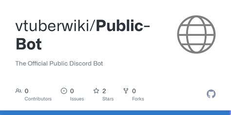 Github Vtuberwikipublic Bot The Official Public Discord Bot