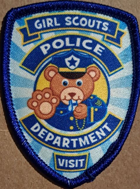 Girl Scouts Police Department Visit Gsa Activity Fun Patch