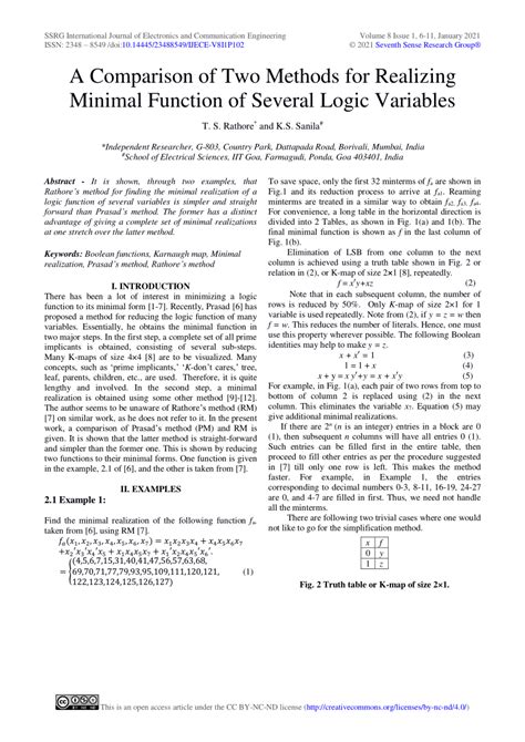 pdf a comparison of two methods for realizing minimal function of