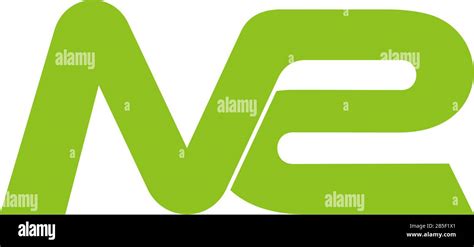Letter M2 Simple Linked Overlapping Symbol Logo Vector Stock Vector Image And Art Alamy