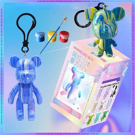 Diy Fluid Bear Handmade Violent Bear Personality Model Ornaments Fluid