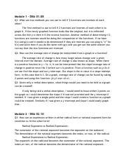 Algebra II S1 DBAs Pdf Module 1 DBA 01 08 Q1 What Are Two Methods You Can Use To Tell If 2