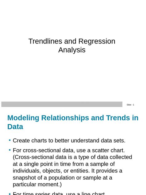 Trendlines And Regression Analysis Pdf Linear Regression Regression Analysis
