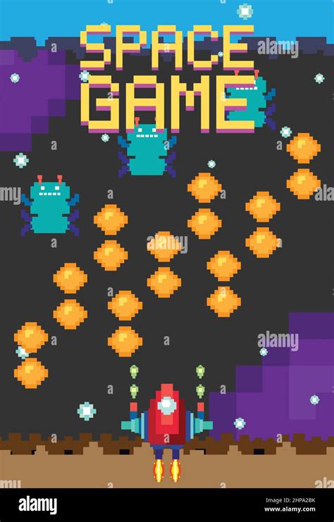 Space Game User Interface Template Illustration Stock Vector Image And Art Alamy