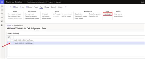 Project Management And Accounting In Microsoft D365