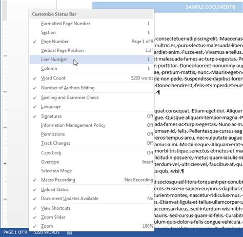 how to count pages words characters paragraphs and lines in a word
