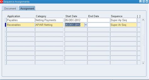 Oracle Applications Apar Netting Setups In Oracle R12