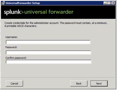 Install A Windows Universal Forwarder From An Installer Splunk