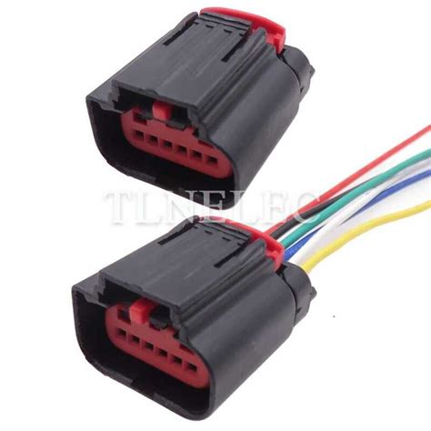 A7 Pin 2 6 Way Auto Wire Harness Connector With Wires Car Accelerator Pedal Position Sensor