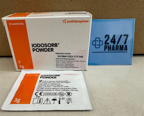 1 Pack Smith And Nephew Iodosorb Powder 3g Sandn 施樂輝 66001286 Cadexomer