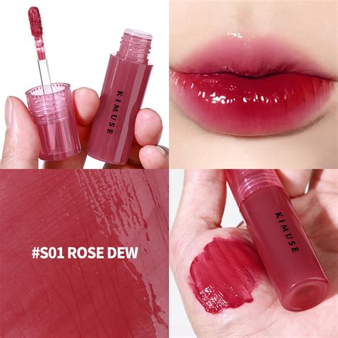 KIMUSE Mirror Lip Glaze Moisturizing Water Lip Gloss Toot Lip Tint Long Wearing Lip Makeup 9