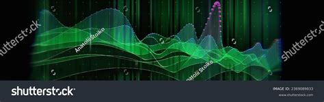 Abstract Background Waving Wireframe Grid Color Stock Illustration Shutterstock