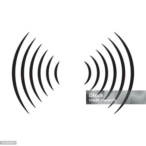 그래픽 디자인 로고 웹 사이트 소셜 미디어 모바일 앱 Ui 일러스트레이션을위한 사운드 전파 아이콘 벡터 와이파이 사운드 신호