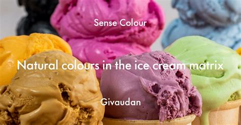 Givaudan Sense Colour On Linkedin Natural Colors In The Ice Cream