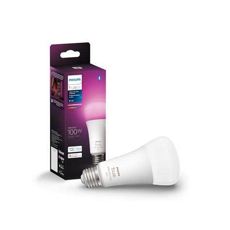 Philips Hue Smart 100w A21 Led Bulb White And Color Ambiance Color