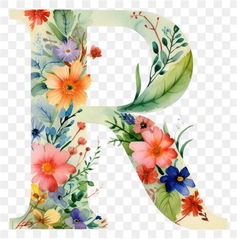 Png Floral Alphabet R Pattern Free Png Rawpixel