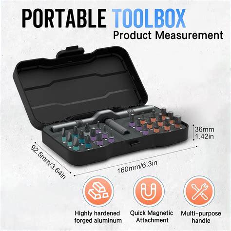 Highpeak Ez Torque Screwdriver 24 In 1 Magnetic Diy Power Kit