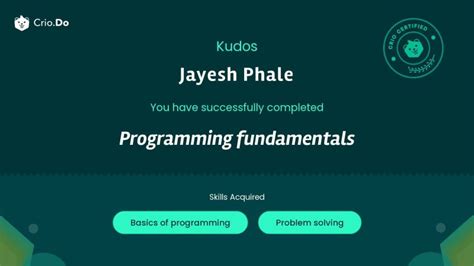 jayesh phale on linkedin learnbydoing criodo softwaredevelopment