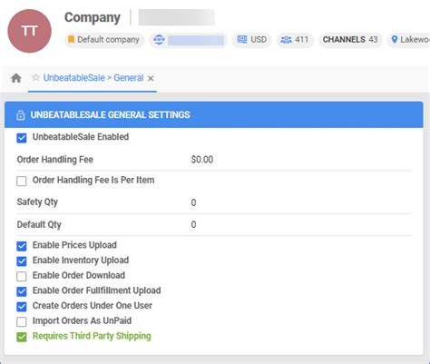 Requires Third Party Shipping Sellercloud