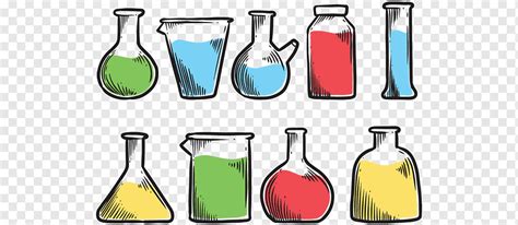 비이커 실험실 플라스크 테스트 튜브 삼각 플라스크 실험 화학 과학 유리 실험실 기물 굽 달린 큰 컵 Png Pngwing