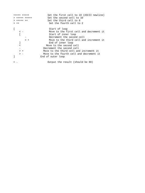 Program Brainfuck Loop Pdf