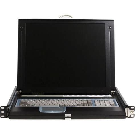 1U 17 Rackmount LCD Console With 16 Port IP KVM This 1U Rack Mount LCD KVM Console Features An