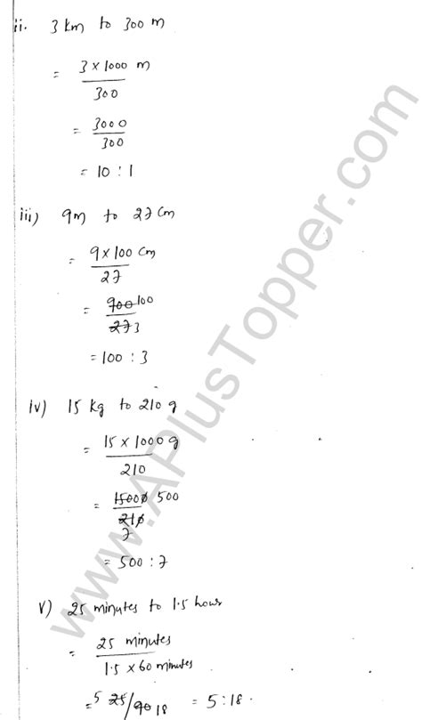 Ratio And Proportion Class 7 Icse Ml Aggarwal Solutions A Plus Topper