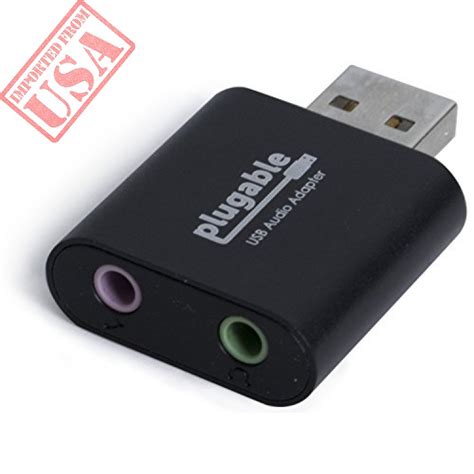Shop Plugable Usb Audio Adapter Speaker Headphone And Microphone Jacks Made In Usa