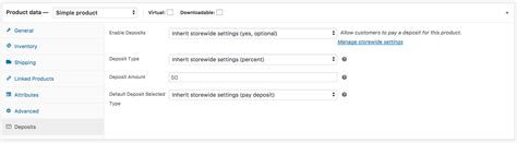 Woocommerce Deposits Documentation Woocommerce