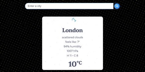 GitHub Earth Hominid Weather App Vanilla JavaScript Weather App Utilizing The Open Weather