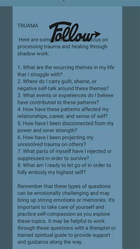 Shadow Work Questions To Help You Step By Step In Negative Self Talk Shadow Work What