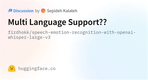 Firdhokk Speech Emotion Recognition With Openai Whisper Large V3 · Multi Language Support
