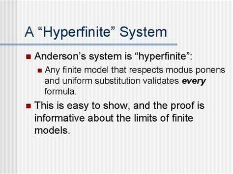 Infinite Models For Propositional Calculi Zachary Ernst University