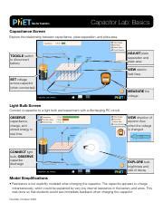 Capacitor Lab Basics Html Guide En Pdf Tips For Teachers Capacitor Lab Basics Capacitance
